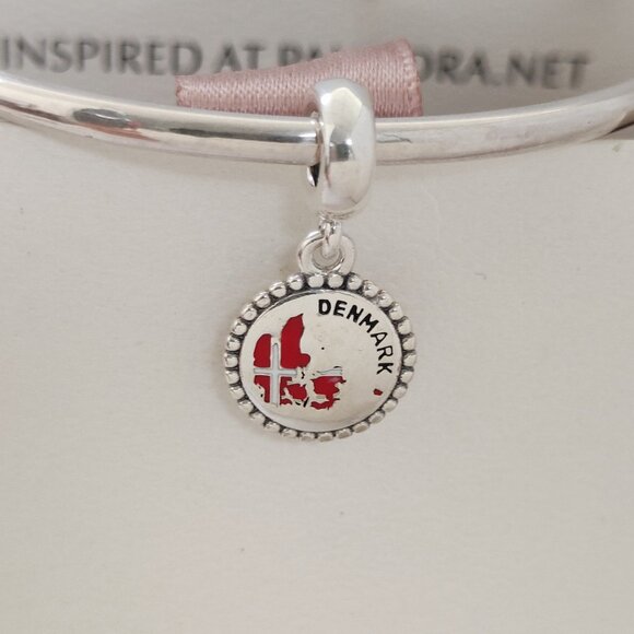 Pandora | Jewelry | Pandora Denmark Flag Map Exclusive Dangle Charm ...